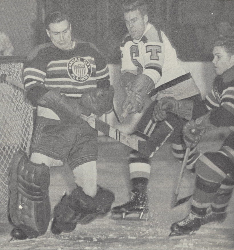 SOLD - 1948-51 USHL Tulsa Ice Oilers # 6 Game Worn Jersey Nick Knott ...